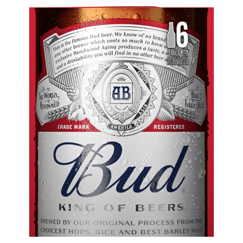 Bud Bier Flessen 4 x 6 x 30 cl (30cl)