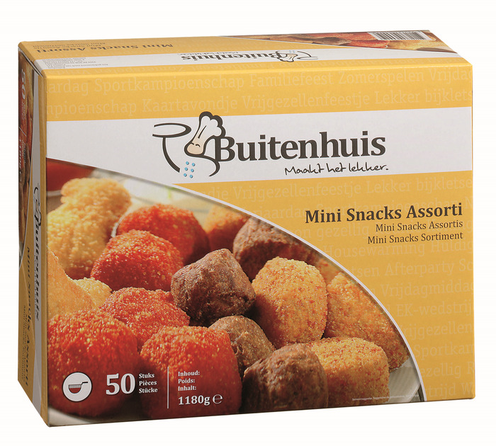 Buitenhuis Mini Snacks Assorti (4 soorten) 50st=1180 gram (50 × 23.6g)