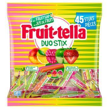 Fruit-tella Duo Stix met Fruitsap 45 Stuks 400 g (400g)