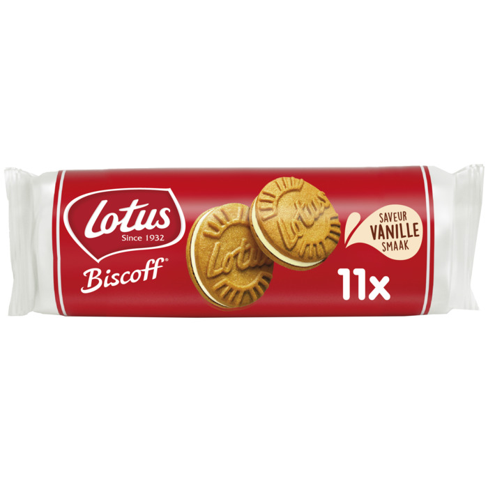Lotus Biscoff speculoos koek sandwich vanille 110 g (11 × 10g)