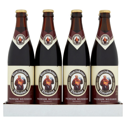 Franziskaner Weissbier Premium Weissbier Dunkel Flasche 8 x 0,5 L (0.5L)