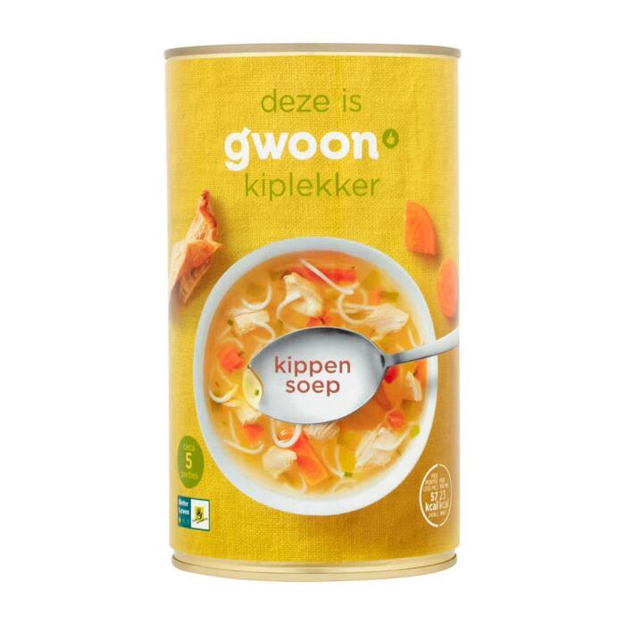 g'woon Kippen soep met vlees (1.2L)