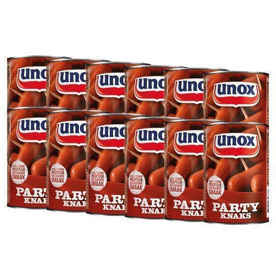 Unox party knaks blik 12 x 400 gram (400g)