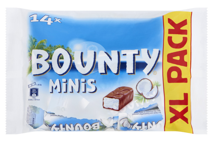 Bounty Minis XL Pack 14 Stuks 443 g (Stuk, 14 × 31.6g)