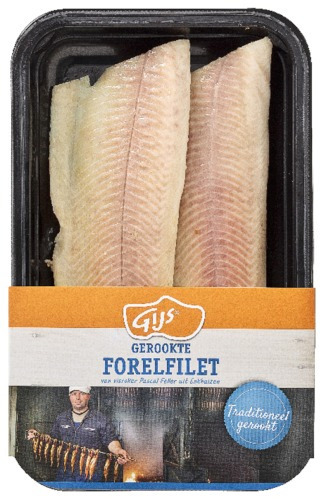 Gerookte Forelfilet (bak, 160g)