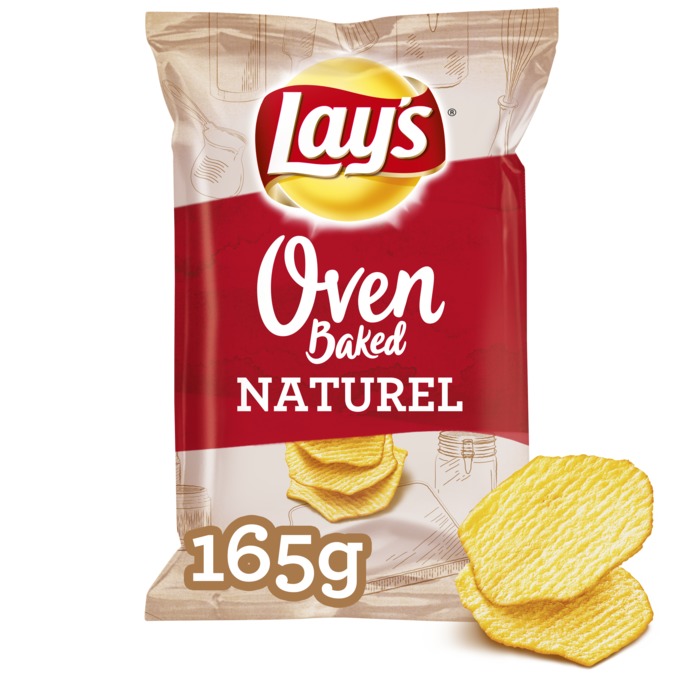 Oven Naturel chips (Stuk, 165g)