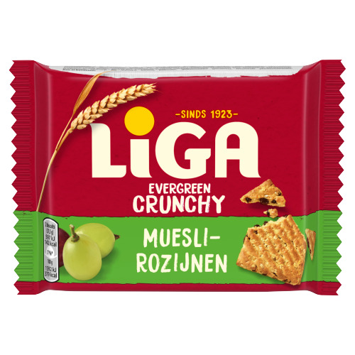 Liga Evergreen Crunchy Muesli-Rozijnen 37,5 g (37.5g)