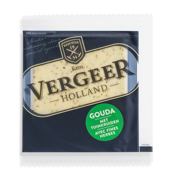 Vergeer Holland Gouda met Tuinkruiden Kaas 48+ 30 g (30g)