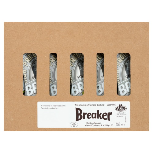 Breaker High Protein Yoghurt Bosbes Banaan 6 x 200 g (200g)