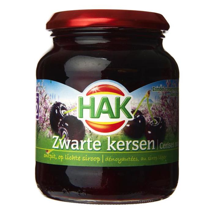 Zwarte kersen op lichte siroop (pot, 37cl)