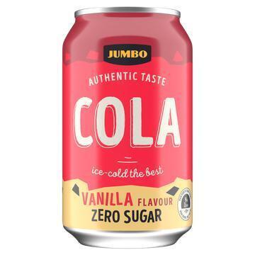 Jumbo - Cola Vanilla Flavour - Zero Sugar - Blik - 330ML (33cl)