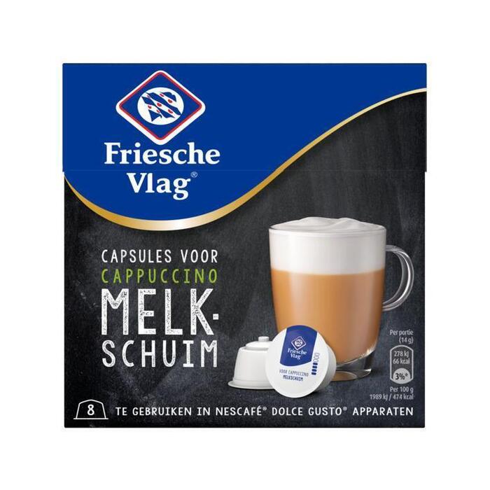 Friesche Vlag Dolce gusto melk capsules cappuccino (104ml)