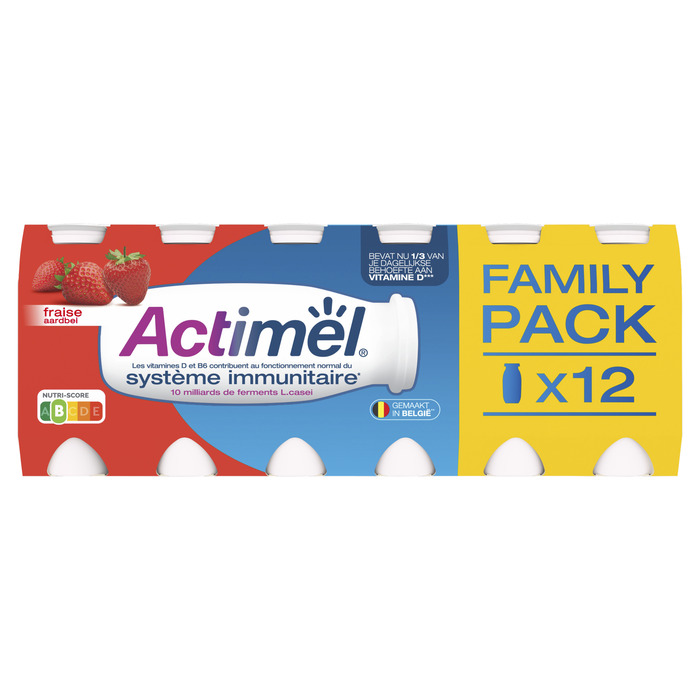 Actimel Drinkyoghurt Aardbei 12 x 100 g (12 × 100g)