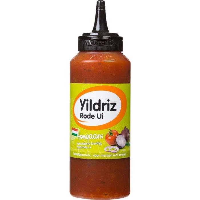 Yildriz Hongaarse rode uiensaus (fles, 265ml)