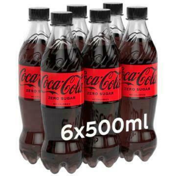 Coca-Cola Zero Sugar PET fles 6 x 500ml (6 × 0.5L)