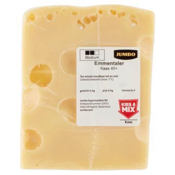 Jumbo Emmentaler Kaas 45+ ca. 120 g (120g)