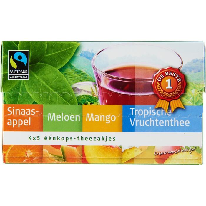 Thee oranje fruit 4 smaken 20 zakjes (zakjes, 40g)