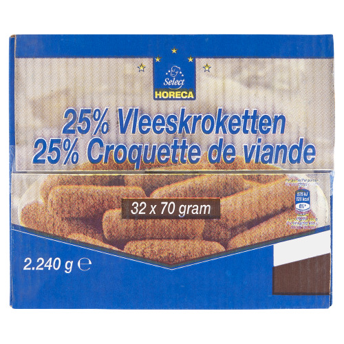 Horeca 25% Vleeskroketten 32 x 70g (32 × 70g)