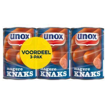 Unox Knakworst Magere Knaks 3 x 400g (400g)