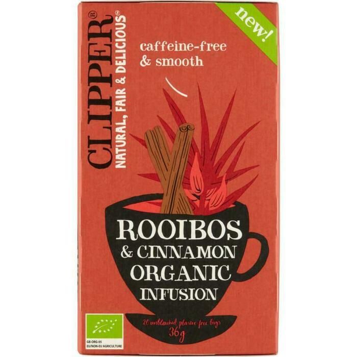 Clipper Rooibos & Cinnamon Organic Infusion 20 Stuks 36 g (36g)