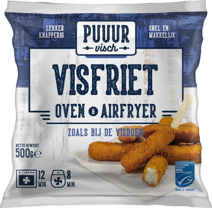 Puuur Visch Visfrietjes 500 gr (plastic zak, 500g)