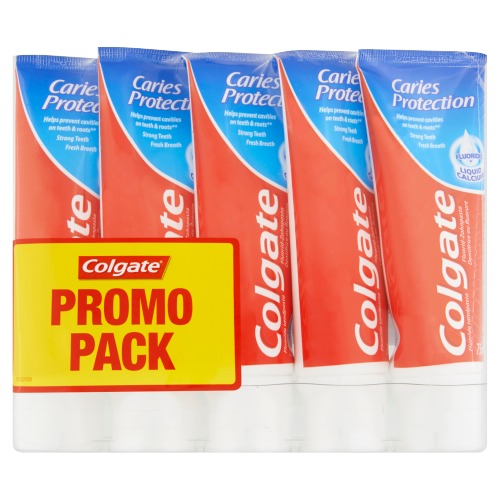 Colgate Caries Protection Fluoride Tandpasta Promo Pack 5 x 75ml (75ml)