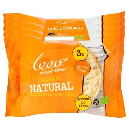 Leev Bio maiswafels portie (68g)