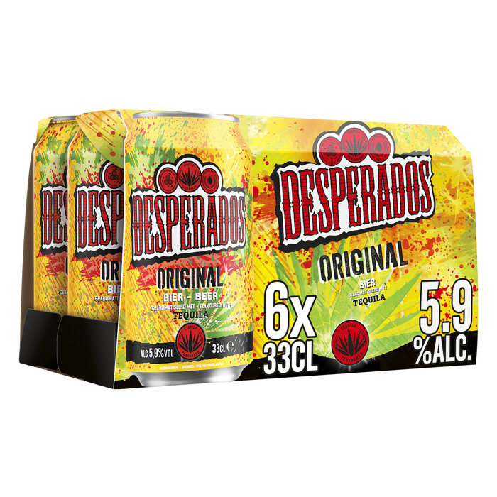 Desperados Original Bier Blik 6 x 33 cl (6 × 33cl)