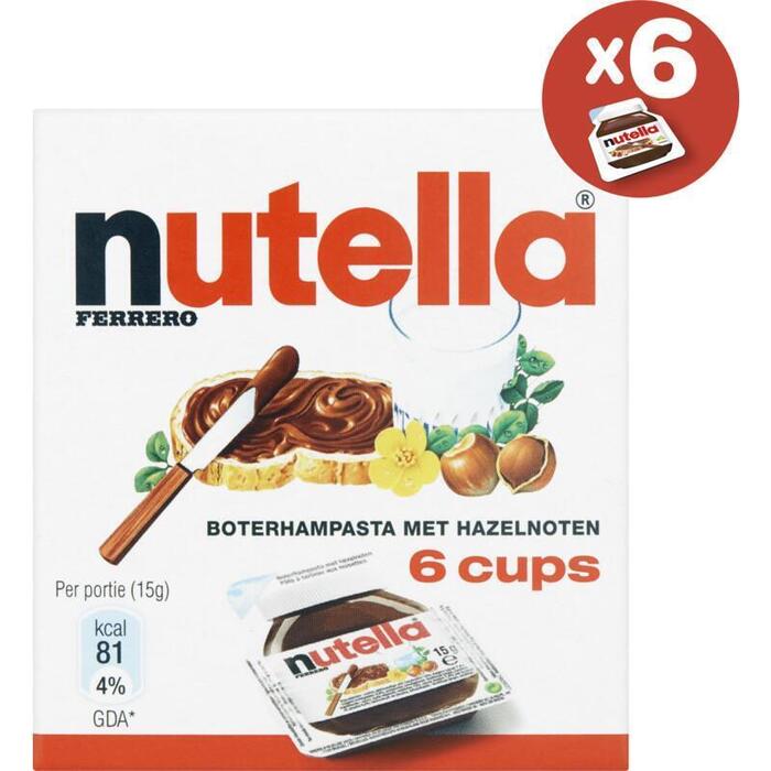 Nutella 6 cups (6 × 15g)