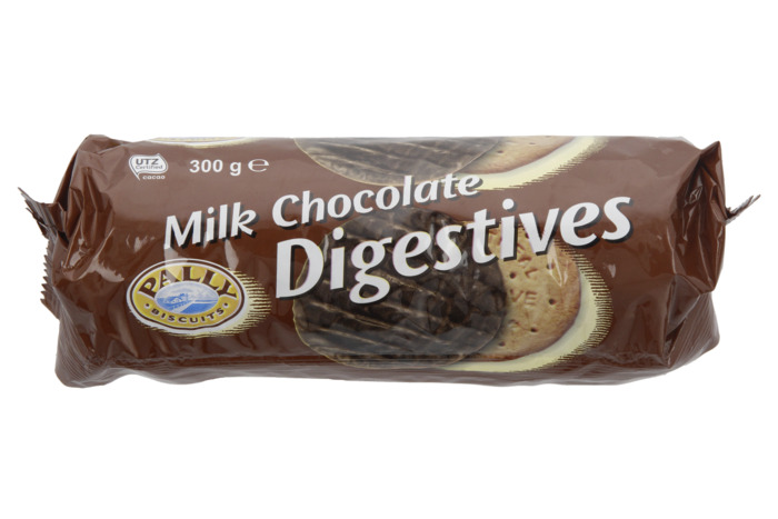 PALLY DIGESTIVE MILK CHOCOLATE BISCUITS 300gr wikkel (300g)