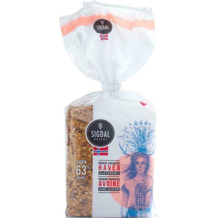 Sigdal Noorse crackers haver glutenvrij (190g)
