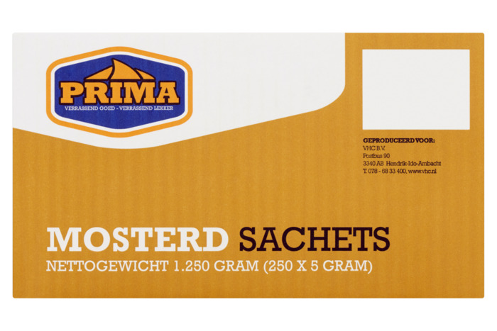 VHC Mosterd Sachets 250 x 5 g (250 × 5g)
