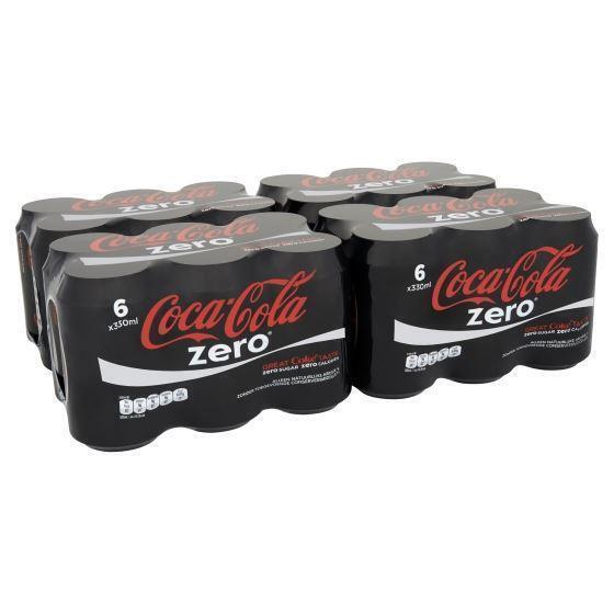 Coca-Cola Zero 6 x 330 ml (24 × 33cl)