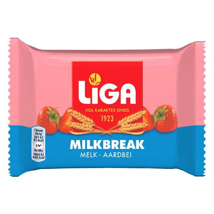 Liga Milkbreak Melk-Aardbei 40,5 g (41g)