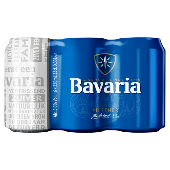 Bavaria - Pilsener - Blik 6 x 330ml (6 × 33cl)